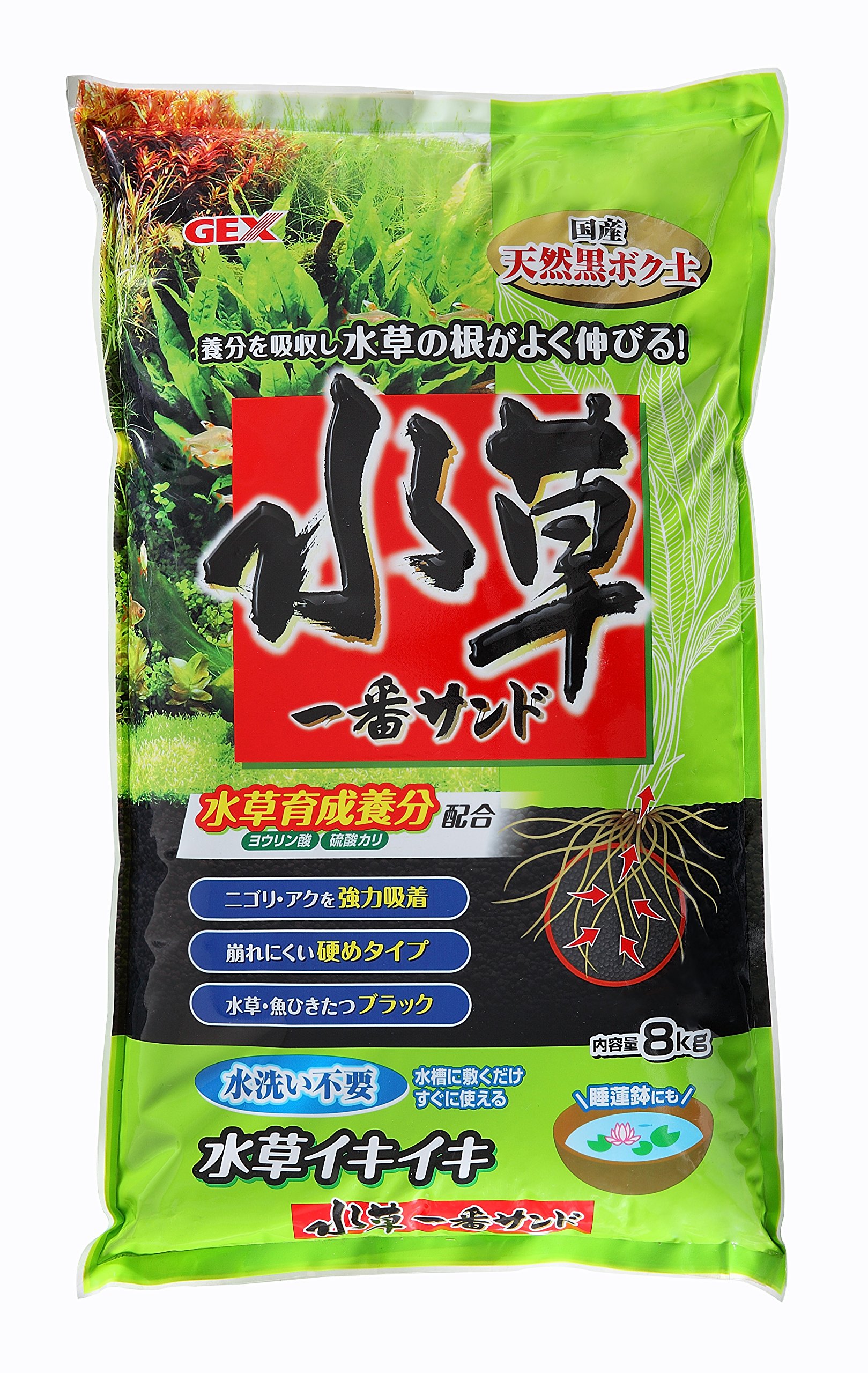 GEX 水草一番サンド （グリーン） 8kg 砂、ソイル（水槽、アクアリウム用品） - 最安値・価格比較 - Yahoo!ショッピング｜口コミ・評判からも探せる