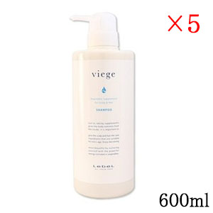 LebeL ルベル ヴィージェ シャンプー ボトル 600ml×5個 viege ヘアシャンプー - 最安値・価格比較 - Yahoo!ショッピング
