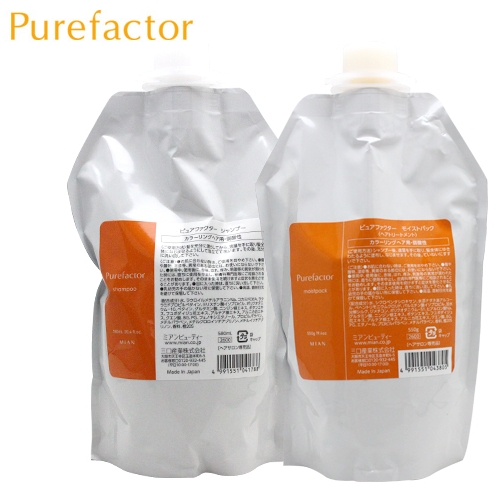 MIAN BEAUTY MIAN ピュアファクター シャンプー＆モイストパック セット（580ml＋550g）×1個 Purefactor ヘアシャンプー - 最安値・価格比較 - Yahoo ...