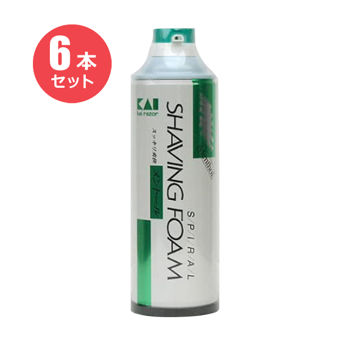 貝印 貝印 スパイラル シェーブフォーム メントール 480g×6本 シェービングフォーム、ローション - 最安値・価格比較 - Yahoo!ショッピング