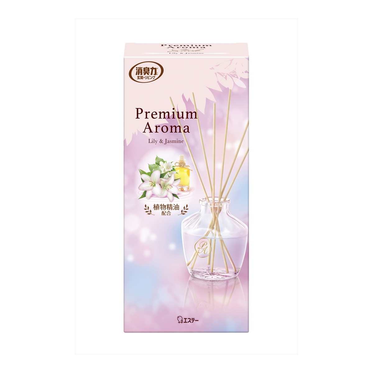 エステー 玄関・リビング用 消臭力 Premium Aroma Stick リリー＆ジャスミン 本体 65ml×5個 消臭力 Premium Aroma 部屋用（芳香剤、消臭剤） - 最安値 ...