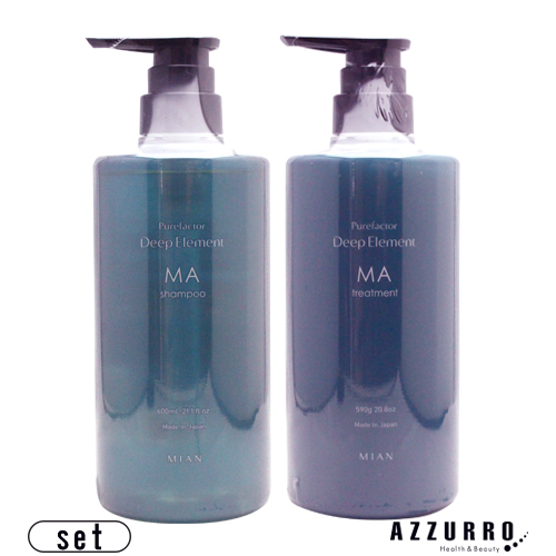 MIAN BEAUTY MIAN ディープエレメント MA シャンプー＆トリートメント セット（600ml＋590g）×1個 Purefactor ヘアシャンプー - 最安値・価格比較 ...