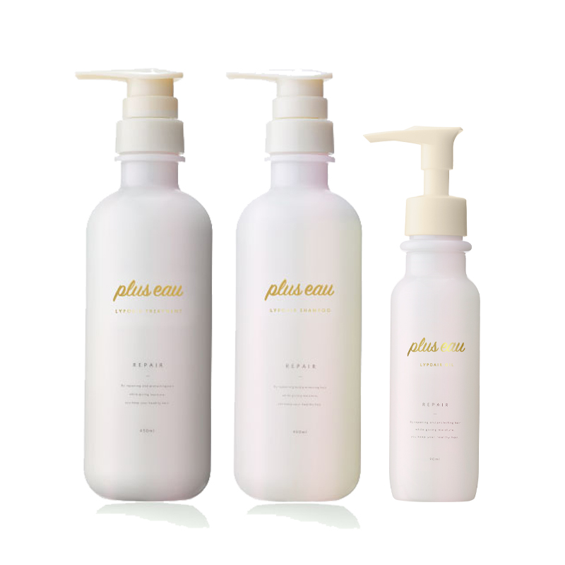 plus eau プリュスオー シャンプー リポア＆トリートメント セット トリプルセット（450ml＋450ml＋オイル90ml）×1個 ヘアシャンプー - 最安値・価格比較 - Yahoo ...