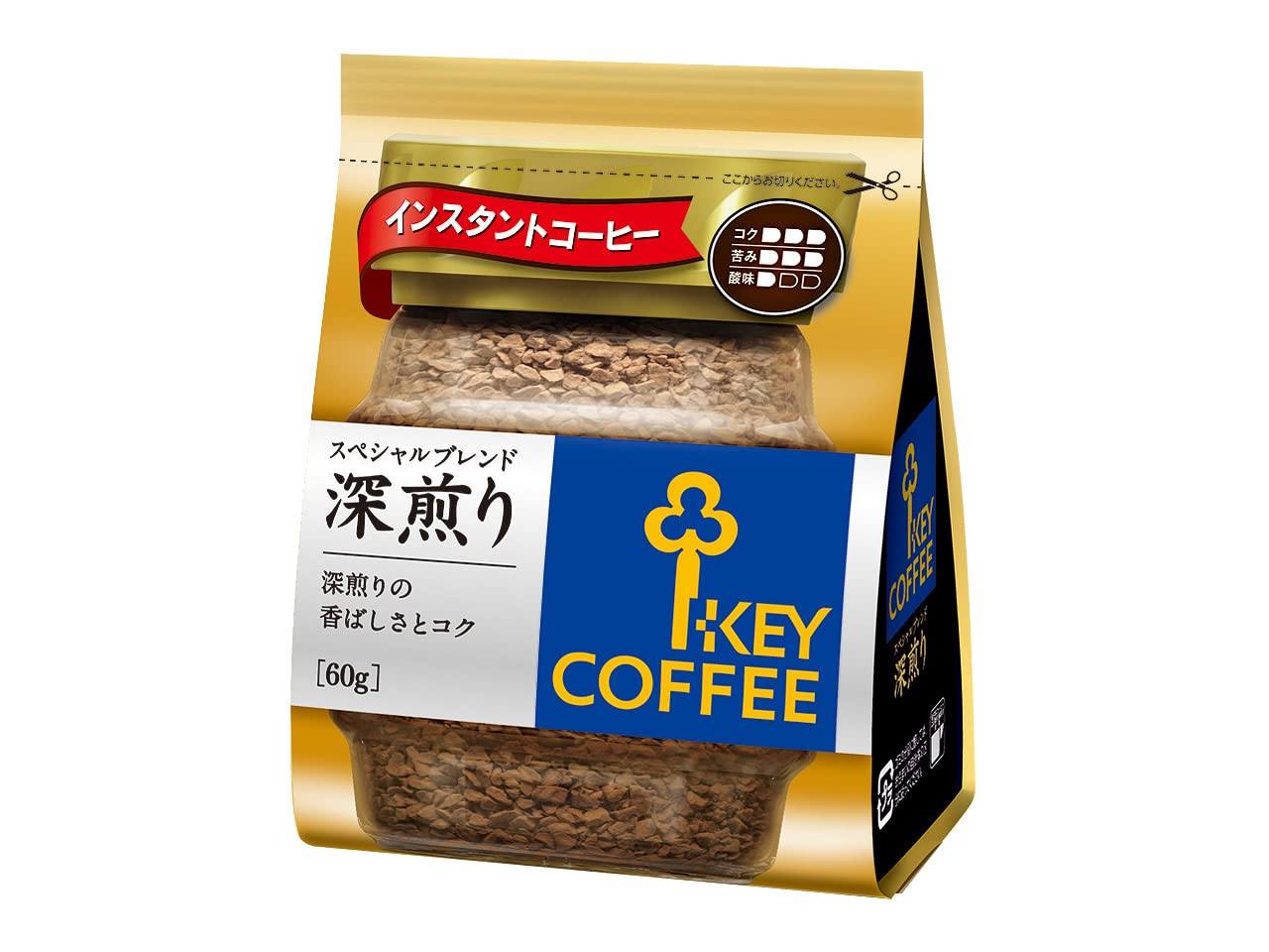 KEY COFFEE キーコーヒー インスタントコーヒー スペシャルブレンド 深煎り 袋 60g×1 インスタントコーヒー - 最安値・価格 ...