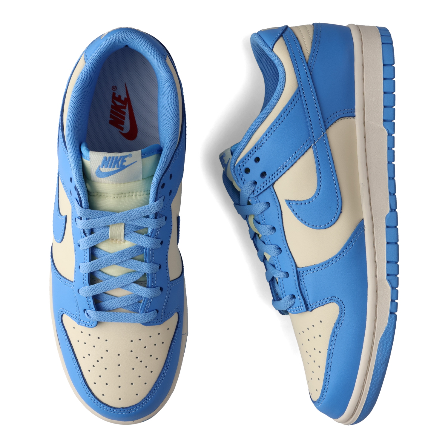 NIKE DUNK LOW RETRO "COCONUT MILK GYM RED SAIL UNIVERSITY BLUE" DV0833-113 （ココナッツミルク/ジムレッド/セイル ...