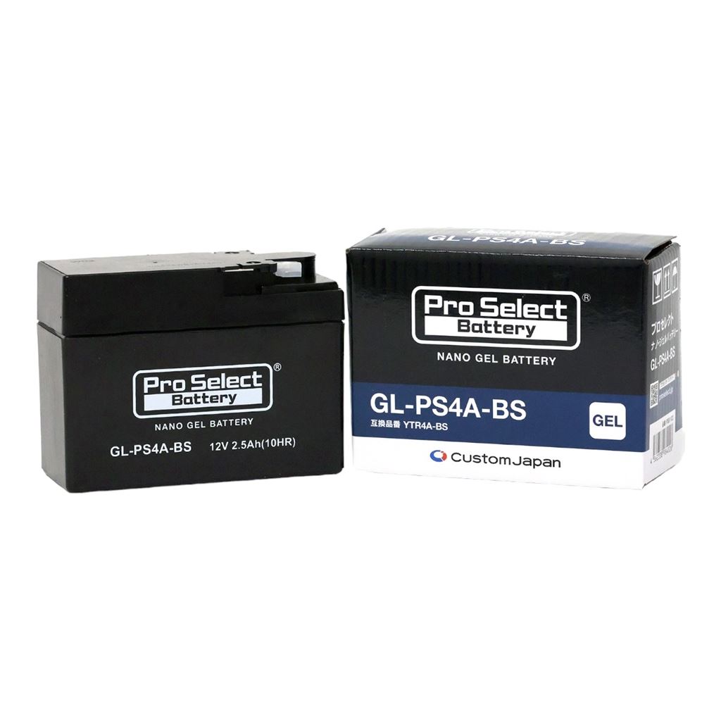 ProSelect ナノジェルバッテリー GL-PS4A-BS バイク用シールド型バッテリー（メンテナンスフリー） - 最安値・価格比較 - Yahoo!ショッピング