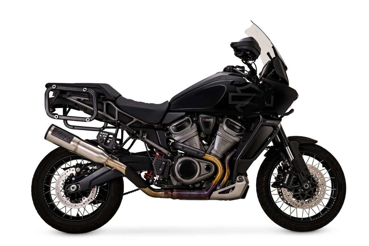 VANCE＆HINES Adventure Hi-Output 450 スリップオン ステンレス マフラー（Pan America 21-）16533/1801-1492 バイク用 スリップ ...