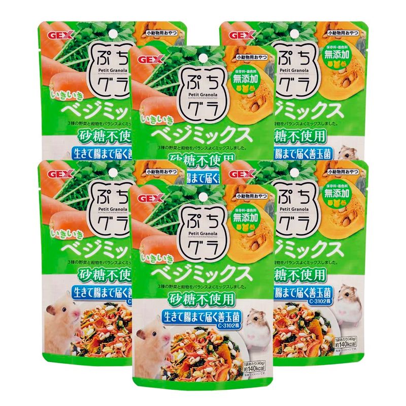 GEX GEX ぷちグラ いきいきベジミックス 40g×6個 小動物用フード、おやつ - 最安値・価格比較 - Yahoo!ショッピング｜口コミ・評判からも探せる