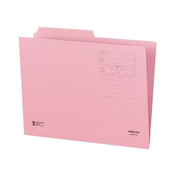 KOKUYO コクヨ 1/2カットフォルダー カラー 第1見出し A4（ピンク）A4-2F-1P×200枚 個別フォルダー - 最安値・価格比較 - Yahoo!ショッピング