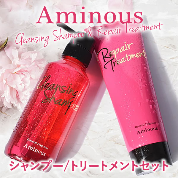 Aminous アミナス クレンジングシャンプー＆トリートメント セット（300ml＋250ml）×1個 ヘアシャンプー - 最安値・価格比較 ...