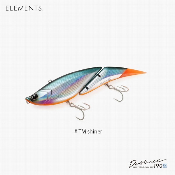 ELEMENTS（釣り） ダヴィンチ 190 SW #TM shiner ビッグベイト - 最安値・価格比較 - Yahoo!ショッピング｜口コミ・評判からも探せる