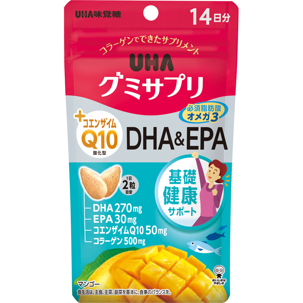 UHA味覚糖 UHA味覚糖 グミサプリ CoQ10＋DHA＆EPA 14日分 28粒×1個 DHA、EPA、オメガ3 - 最安値・価格比較 - Yahoo!ショッピング｜口コミ・評判からも探せる