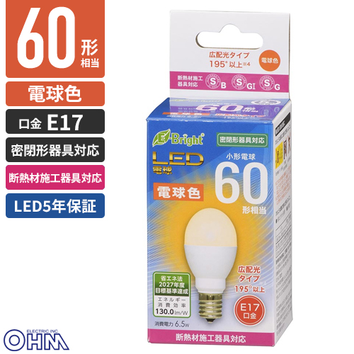 OHM LED電球 LDA7X-G-E17 IH23 LED電球、LED蛍光灯 - 最安値・価格比較 - Yahoo!ショッピング