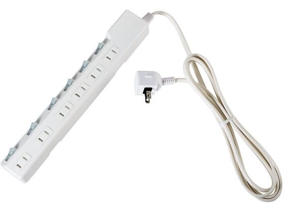 ELPA エルパ 耐雷SW付タップ WLK-62S（W）2m 6個口×1個 OA、電源タップ - 最安値・価格比較 - Yahoo!ショッピング｜口コミ・評判からも探せる