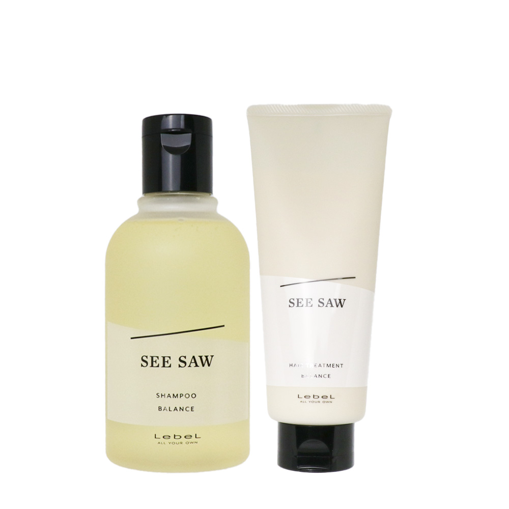 LebeL ルベル SEE/SAW（リニューアル前）ヘア＆スキャルプシャンプーB＆トリートメント セット（250ml＋200ml）×1個 SEE/SAW レディースヘアシャンプー - 最安値 ...