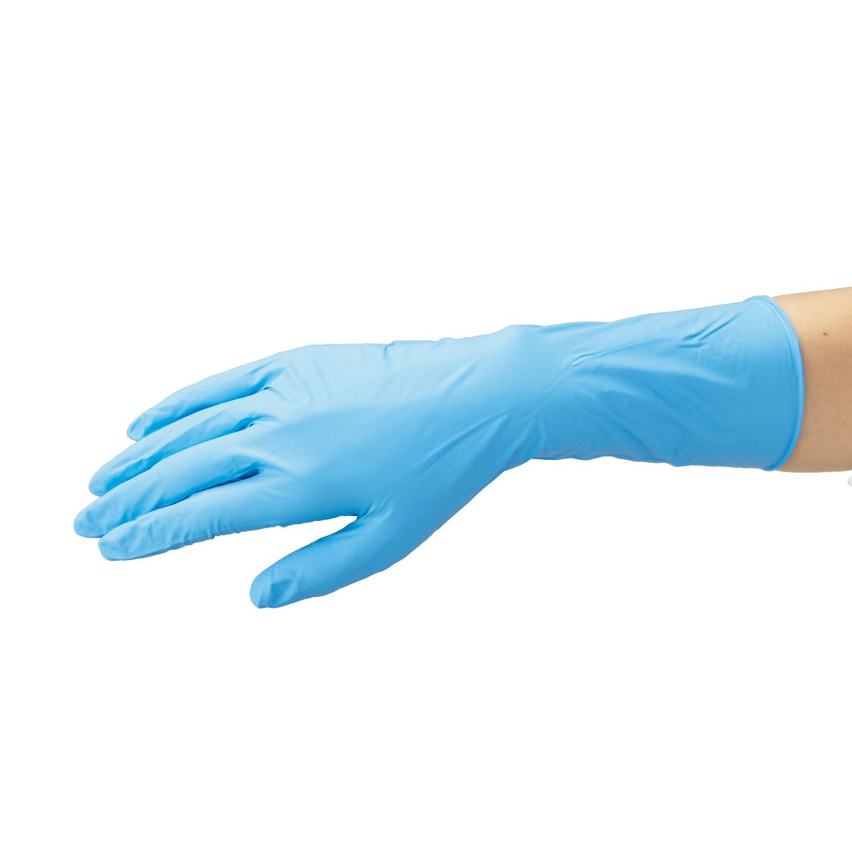 LeABLE LeABLE リーブル ニトリルP.F. ロングブルー パウダーフリー 100枚入 No.2033 Sサイズ 作業用使い捨て手袋 ...