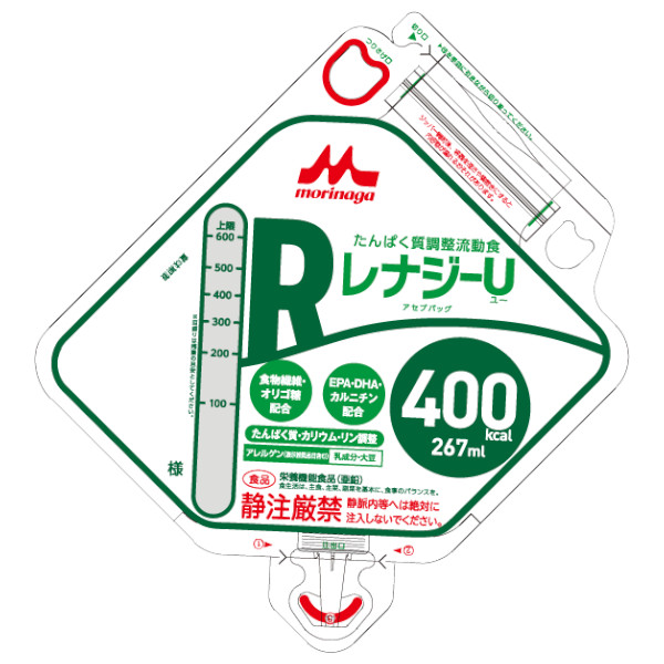 森永乳業 morinaga 流動食 レナジーU アセプバッグ 400kcal 267ml×20袋 介護食 - 最安値・価格比較 - Yahoo!ショッピング｜口コミ・評判からも探せる