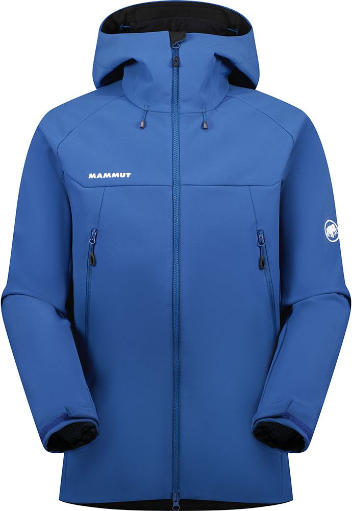 MAMMUT MAMMUT ウィンターフィールド ソフトシェル フーデッド ジャケット アジアンフィット 1011-01970-50550（deep ice） アウトドア用ジャケット、コート ...