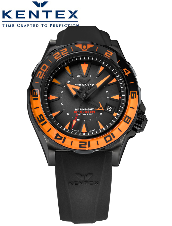 KENTEX（ファッション） ケンテックス マリンGMT S820X-04（ブラックPVD×オレンジ） メンズ腕時計 - 最安値・価格比較 ...