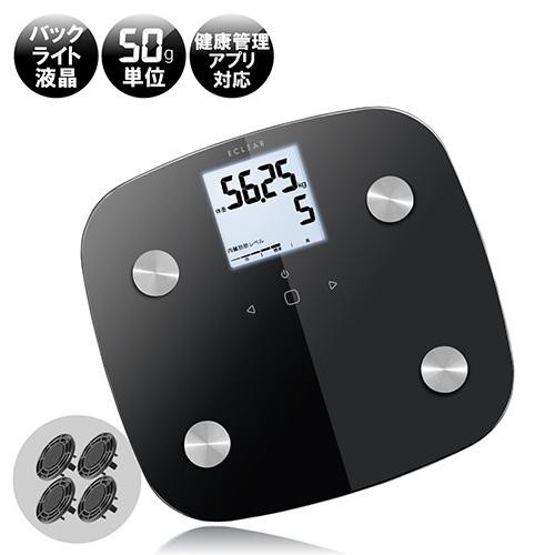 ELECOM エクリア 体組成計 HCS-FS01BK （ブラック） ECLEAR 体重計、体脂肪計、体組成計 - 最安値・価格比較 - Yahoo!ショッピング