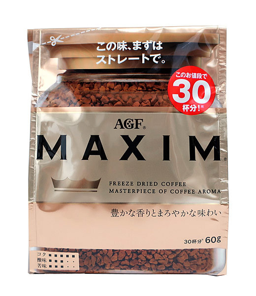 AGF マキシム 袋 60g×12 MAXIM（AGF） インスタントコーヒー - 最安値・価格比較 - Yahoo!ショッピング｜口コミ・評判からも探せる