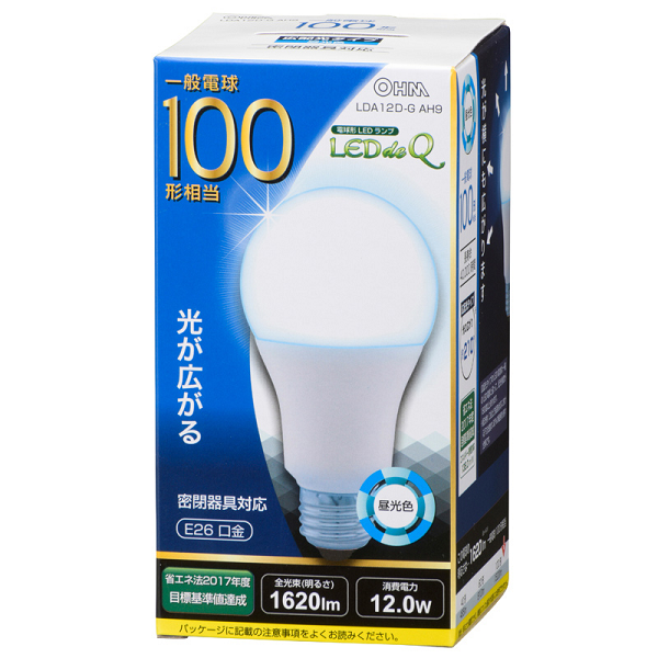 OHM LED電球 LDA12D-G AH9 （昼光色） ×1個 LED電球、LED蛍光灯 - 最安値・価格比較 - Yahoo!ショッピング｜口コミ・評判からも探せる