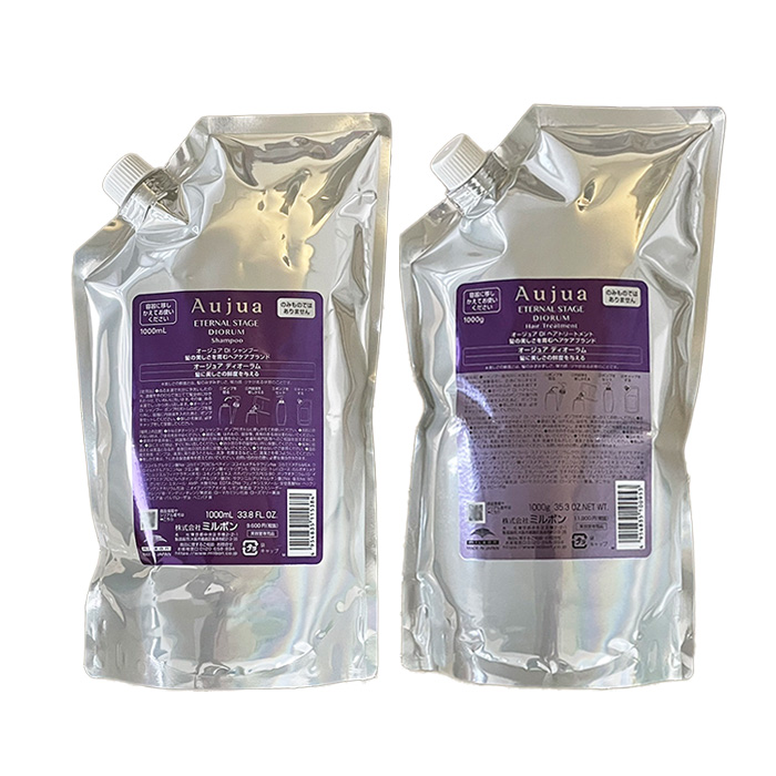 MILBON ミルボン オージュア ディオーラム シャンプー＆ヘアトリートメント レフィルセット（1L＋1kg）×1個 Aujua ヘアシャンプー - 最安値・価格比較 - Yahoo ...