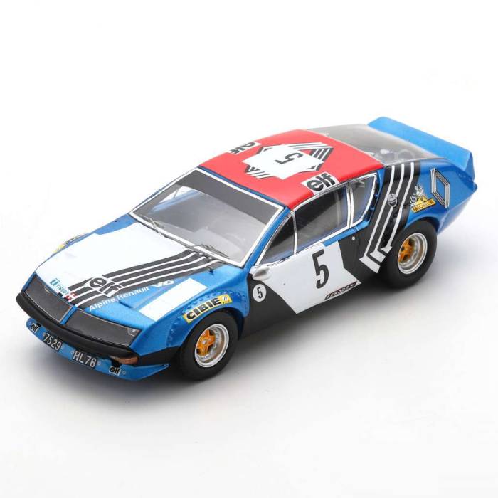 スパークモデル Alpine A310 No.5 Ronde Cévenole 1974 Jean-Pierre Nicolas （1/43スケール ラリーカー SF196） おもちゃの ...