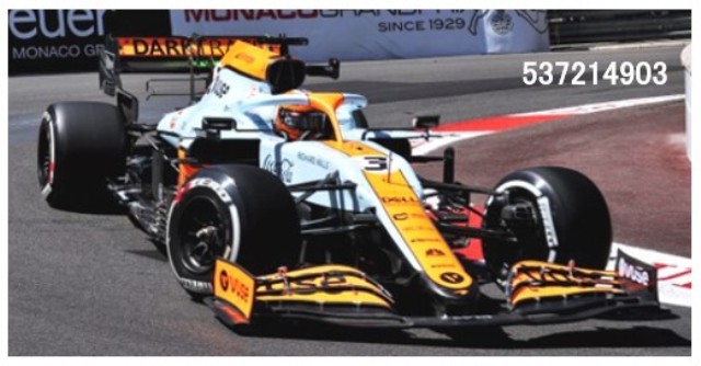 ミニチャンプス マクラーレン F1チーム MCL 35M ダニエル・リカルド モナコGP 2021 （1/43スケール MINICHAMPS ...