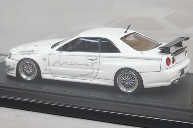 ignition model Nissan Skyline GT-R Mine`s （R34） White （1/43スケール IG1811 ...