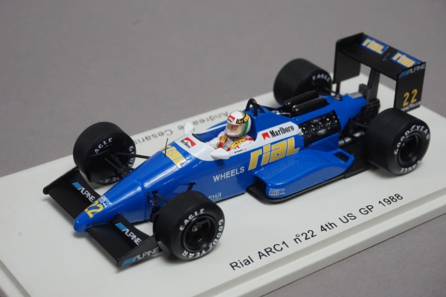 スパークモデル Rial ARC1 No.22 4th US GP 1988 Andrea de Cesaris （1/43スケール ...