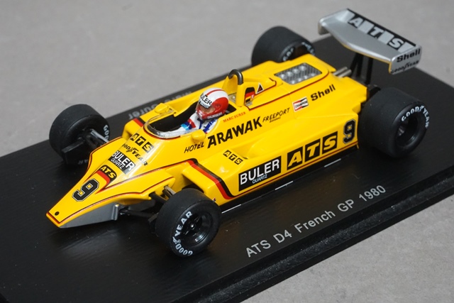 スパークモデル ATS D4 No.9 French GP 1980 Marc Surer （1/43スケール S4365） おもちゃの ...