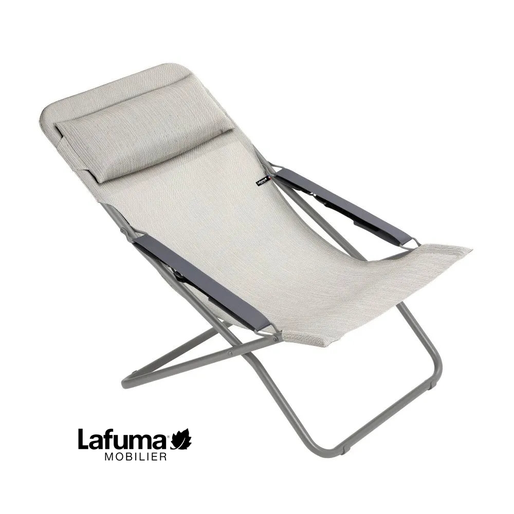 Lafuma サンデッキチェア TRANSABED BATYLINE DUO LFM2864_9714（GALET TITANE） Lafuma Mobilier アウトドアチェア - 最安値 ...