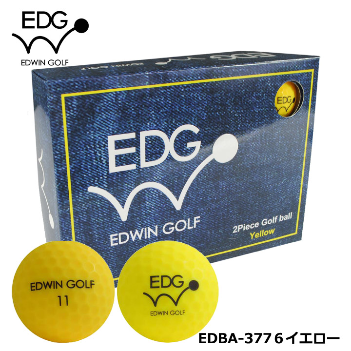 EDWIN EDWIN GOLF ゴルフボール（イエロー） EDBA-3776 1ダース EDWIN GOLF ゴルフボール - 最安値・価格比較 - Yahoo!ショッピング