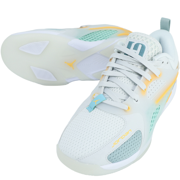 NIKE JORDAN HEIR PF "POOLSIDE" FQ3859-101 （オフホワイト/レーザーオレンジ/オーシャンキューブ/ミネラルティール） Jordan バッシュ ...