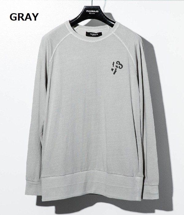 ウノピゥ サンドウォッシュスウェットプルオーバー トレーナー メンズ