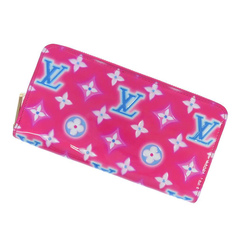 LOUIS VUITTON ヴェルニ ジッピー・ウォレット M81154 （フューシャネオン） ジッピー・ウォレット レディース長財布 - 最 ...