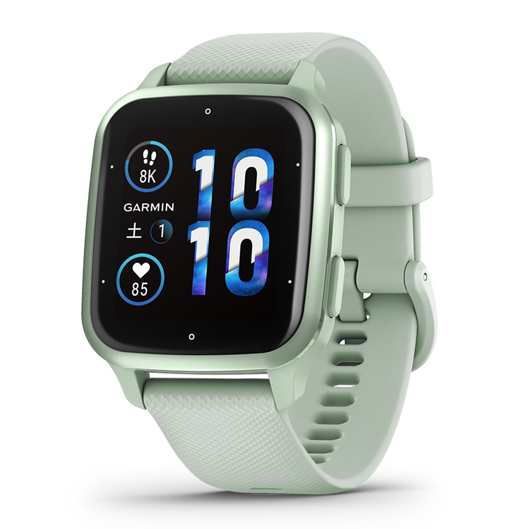 GARMIN Venu Sq 2 Cool Mint/Metallic Mint 010-02701-72 Venu スマートウォッチ本体 ...