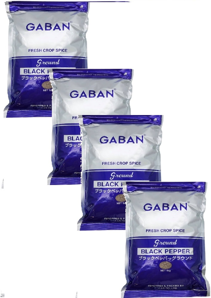 GABAN GABAN ブラックペッパー グラウンド 袋 1kg×4個 調味料 胡椒(こしょう) - 最安値・価格比較 - Yahoo!ショッピング｜口コミ・評判からも探せる