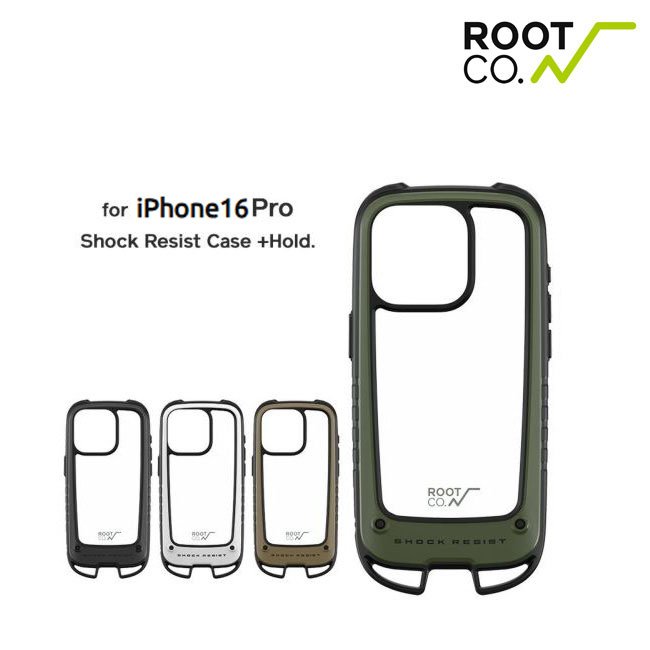 ROOT CO. iPhone 16 Pro GRAVITY Shock Resist Case ＋Hold. GSH-4363 iPhone ...