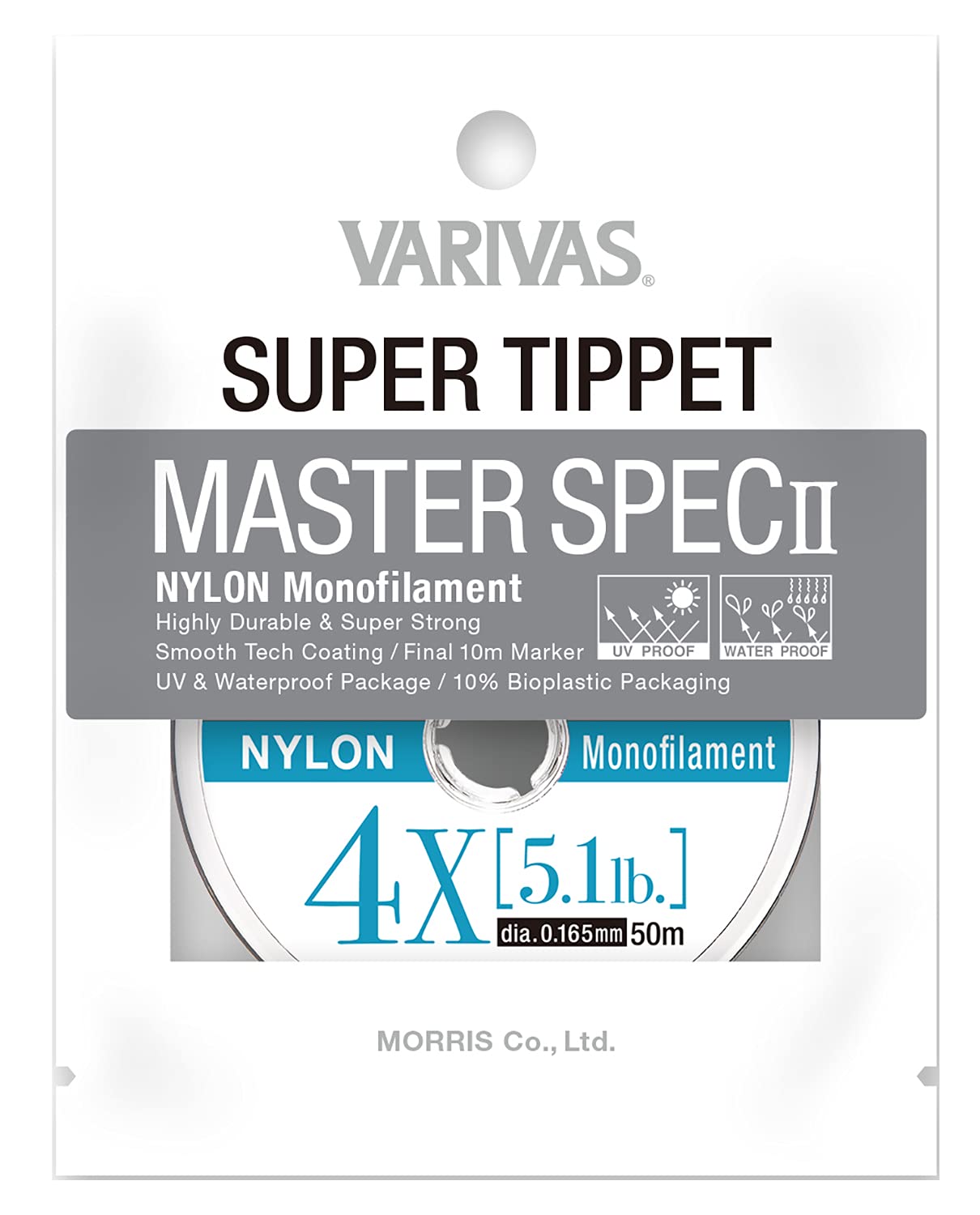 VARIVAS VARIVAS スーパーティペット マスタースペックII ナイロン 4X 50m 1号 5.1LB（ナチュラル） 釣り糸 ...