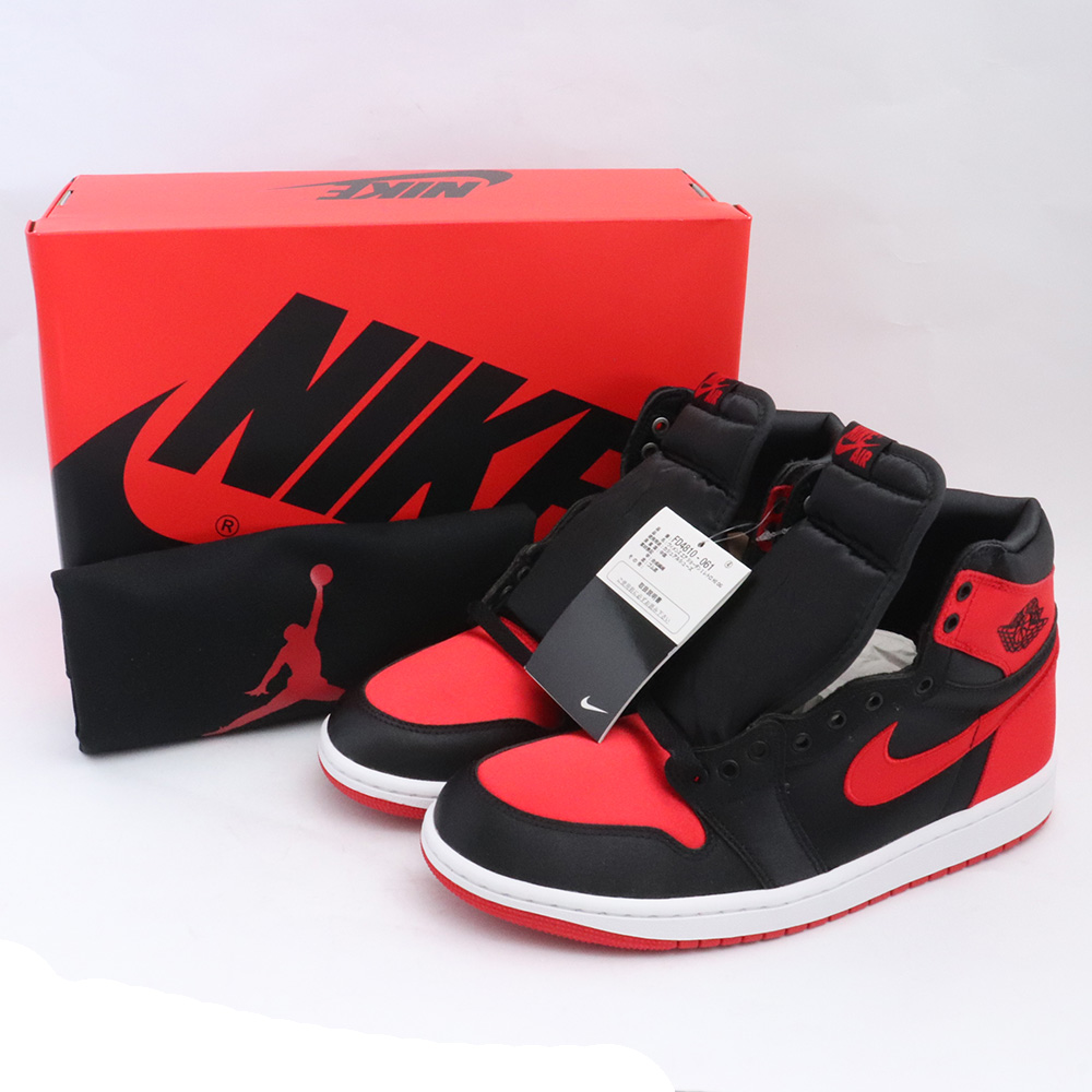 NIKE WMNS AIR JORDAN 1 RETRO HIGH OG "SATIN BRED" FD4810-061 （ブラック/ユニバーシティレッド/ホワイト） Jordan エア ...