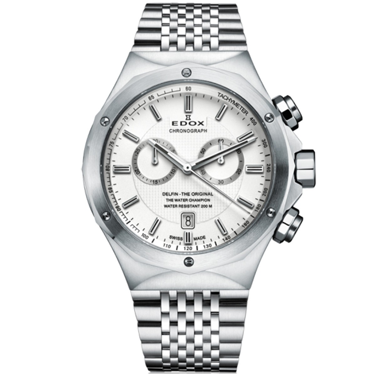 EDOX デルフィン オリジナル クロノグラフ 10108-3-AIN （シルバー） デルフィン メンズウォッチ - 最安値・価格比較 - Yahoo!ショッピング｜口コミ・評判からも探せる