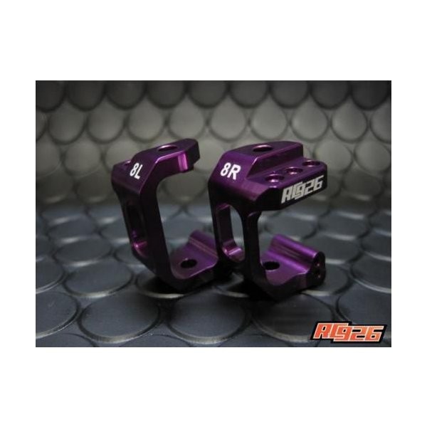 KN企画 【RC926】 ドリパケ/D-MAX用 アルミフロントハブキャリア（Cハブ）Type-2 キャスター角8度 パープル KN-DP39PL ラジコンパーツ、アクセサリー - 最安値 ...