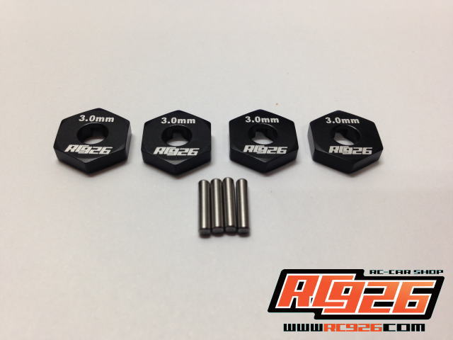 KN企画 【RC926】 アルミホイールハブ薄型（3mm厚） 4個入り ブラック KN-WH06BK-A ラジコンパーツ、アクセサリー - 最安値・価格比較 - Yahoo!ショッピング