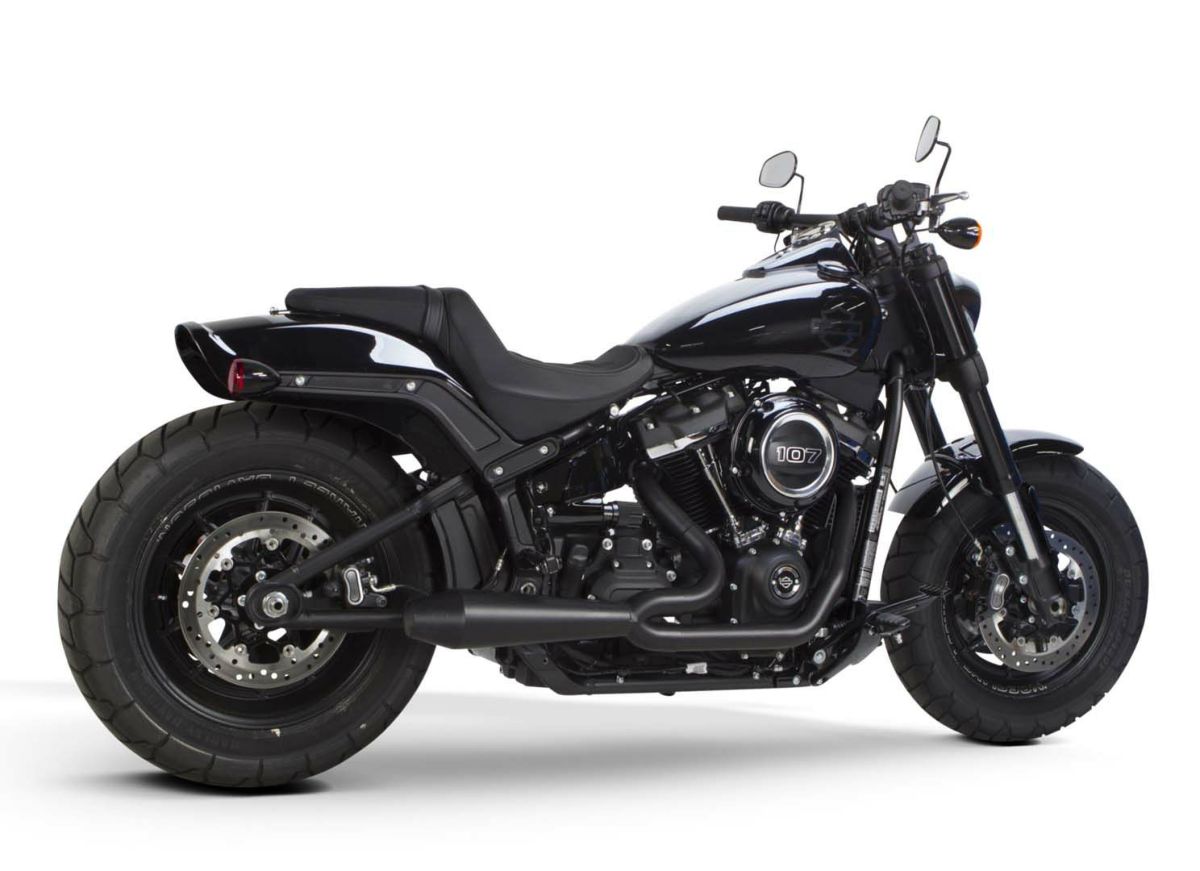 Two Brothers Racing 2in1 フルエキゾースト セラミックブラック（FATBOY/BREAKOUT 18/FXDR 19）005-4980199B バイク用フルエキゾースト ...