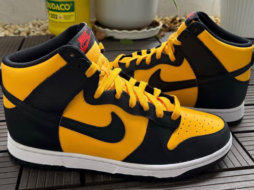 NIKE DUNK HIGH RETRO "REVERSE GOLDENROD" DD1399-700 （ユニバーシティゴールド/ブラック ...