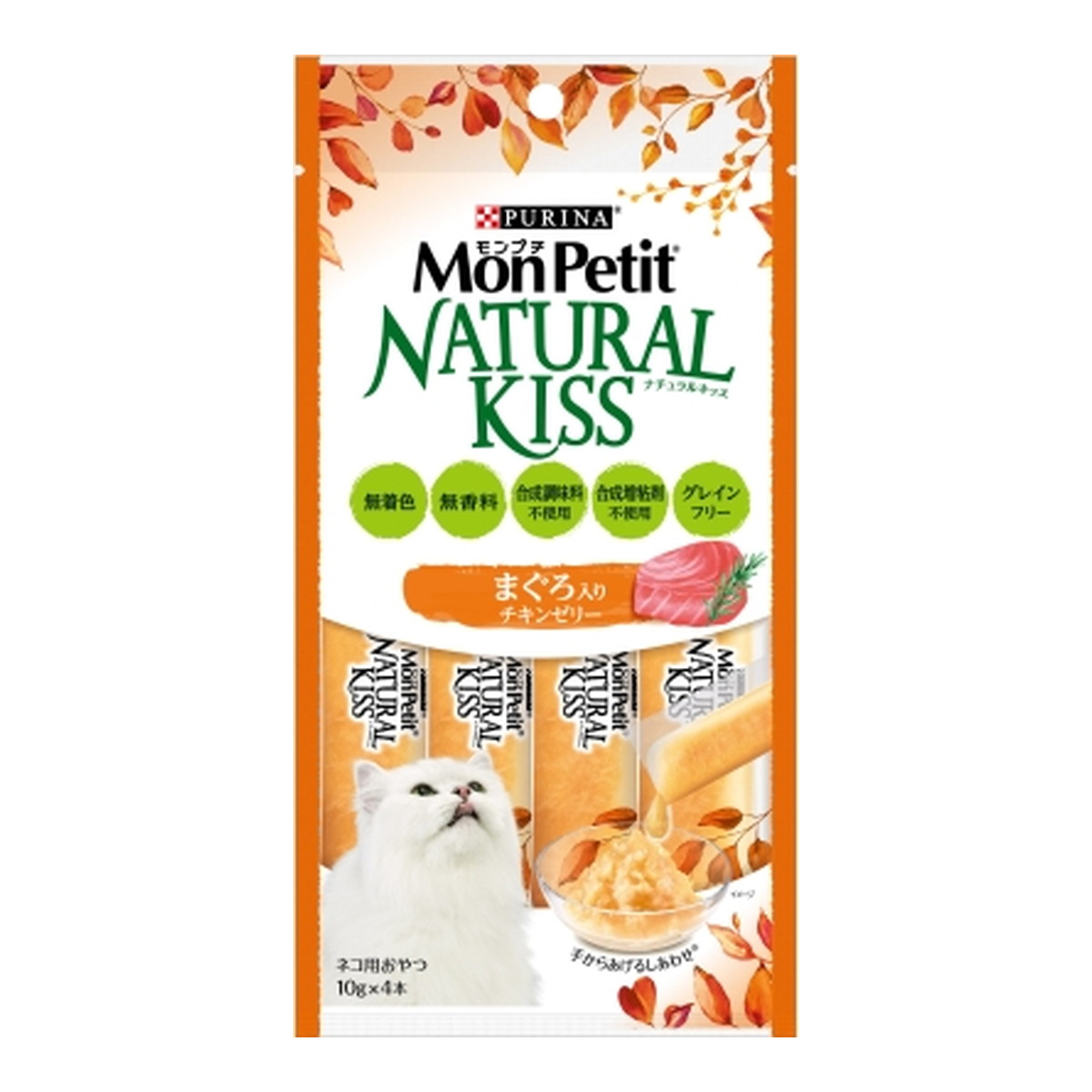 Nestle モンプチ ナチュラルキッス まぐろ入り チキンゼリー 40g（10g×4本） PURINA モンプチ 猫用おやつ - 最安値・価格比較 - Yahoo!ショッピング