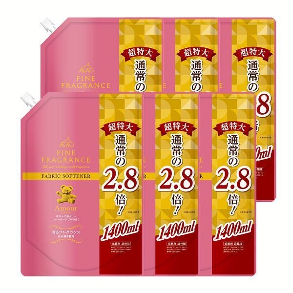 ファーファ ファーファ ファインフレグランス アムール フローラルシプレの香り 柔軟剤 超特大 詰替用 1400ml × 6個 FaFa FINE FRAGRANCE 柔軟剤 - 最安値・価格 ...