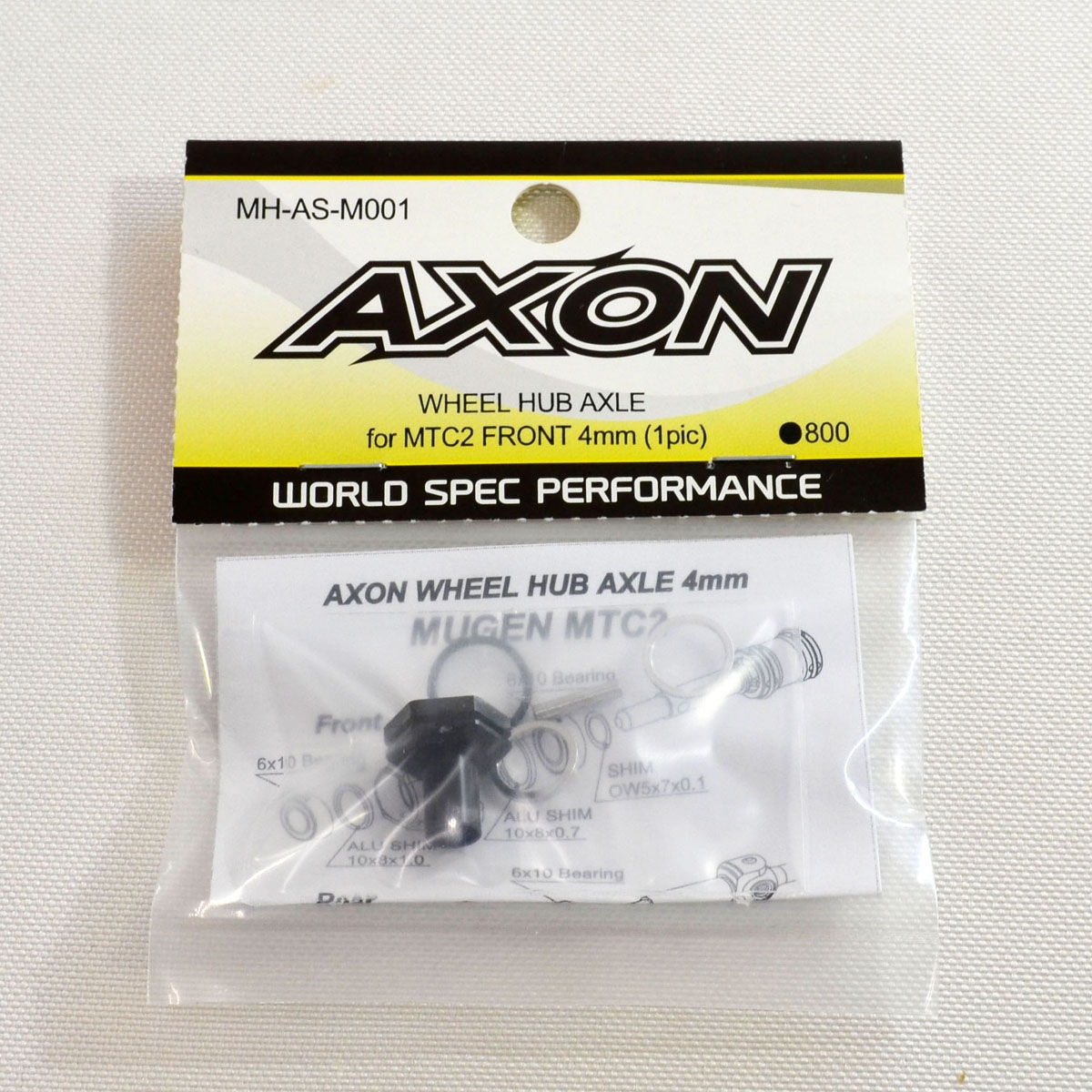 AXON WHEEL HUB AXLE for MTC2 FRONT 4mm （1pic） MH-AS-M001 ラジコンパーツ、アクセサリー ...
